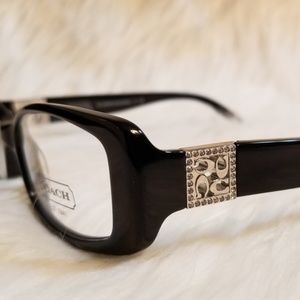 Coach | Accessories | Coach Rx Eyeglasses Silver Coach Logo In Stones ...
